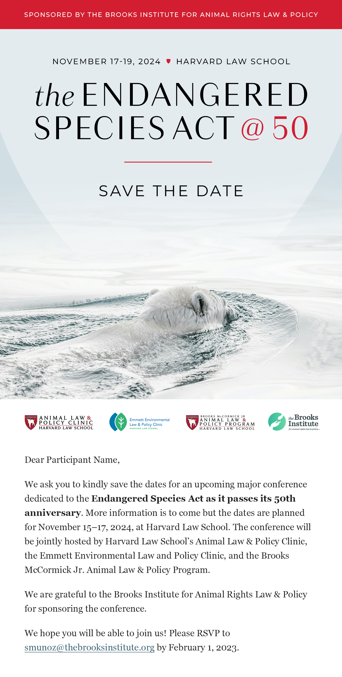 ESA @50 - Harvard Law School - ALPP